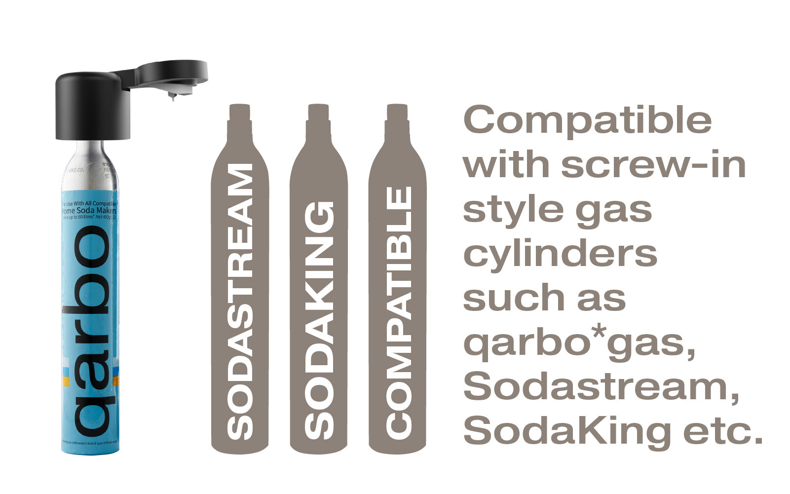 qarbo CLASSIC - The Original Sparkling Beverage Maker Soda Water Maker ...