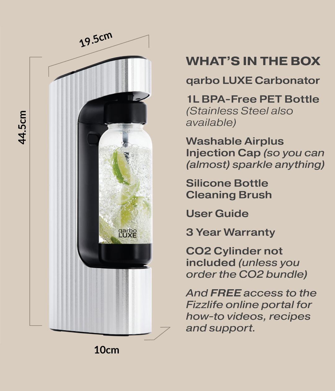 qarbo LUXE Sparkling Water Maker Family Bundle – Twenty-39